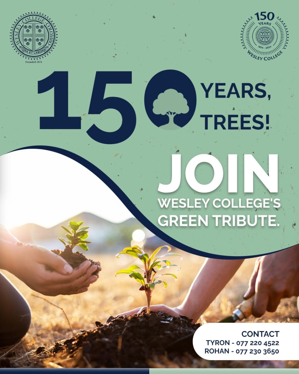 Planting 150 Trees – Wesley College Colombo